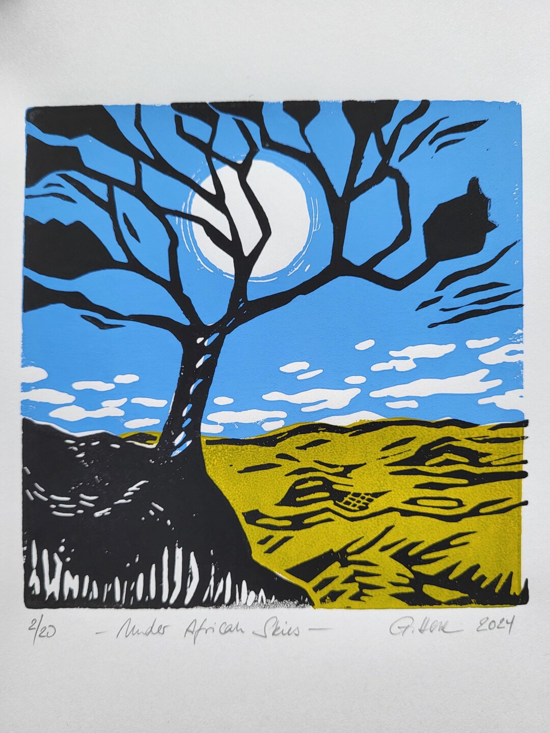 Linoprint Linocut Printmaking Relief Printing Handprinted - Etsy