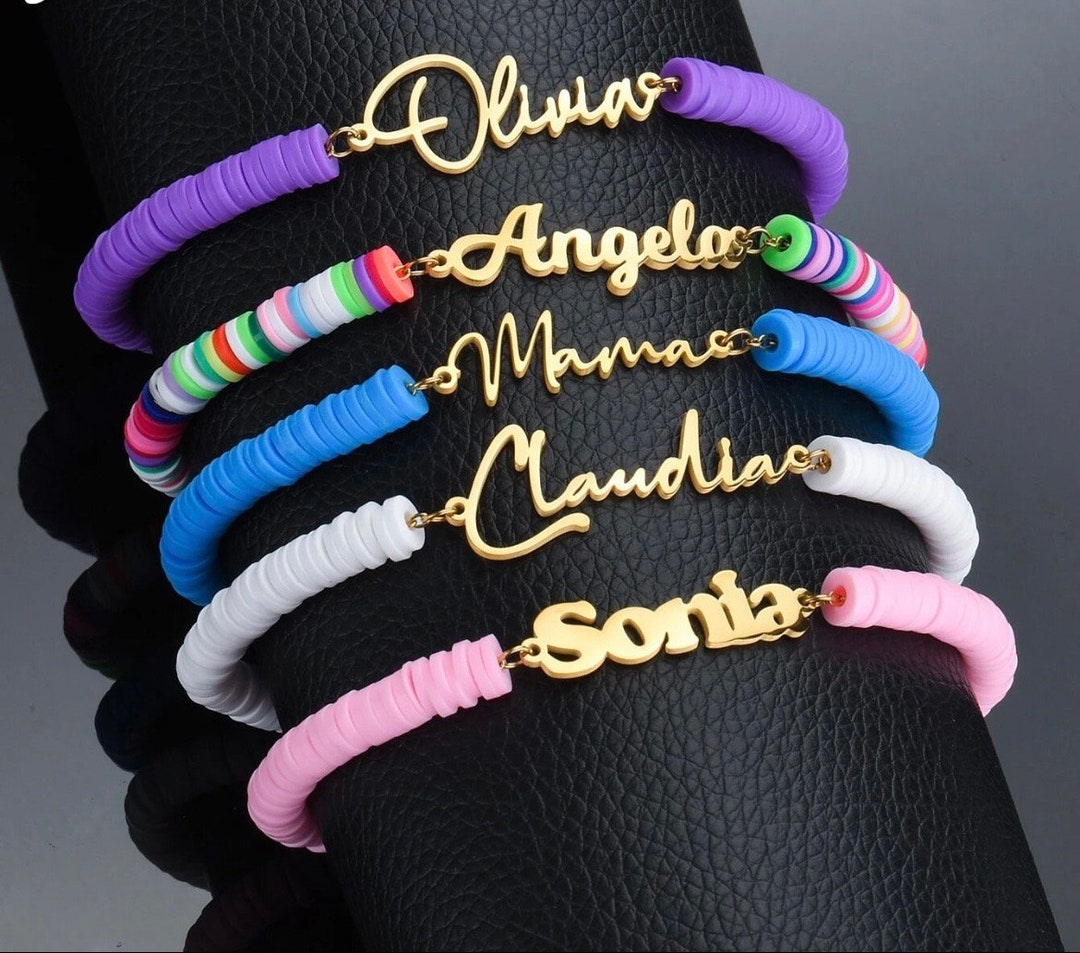 Custom Name Bracelet for Girls - Personalized Kids Nameplate Bracelet ...