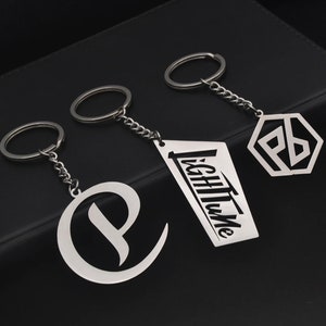 Custom Logo Keychain Charm, Personalized Business Logo Keychain ...