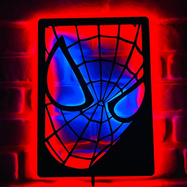 Spider Man Neon Sign - Etsy