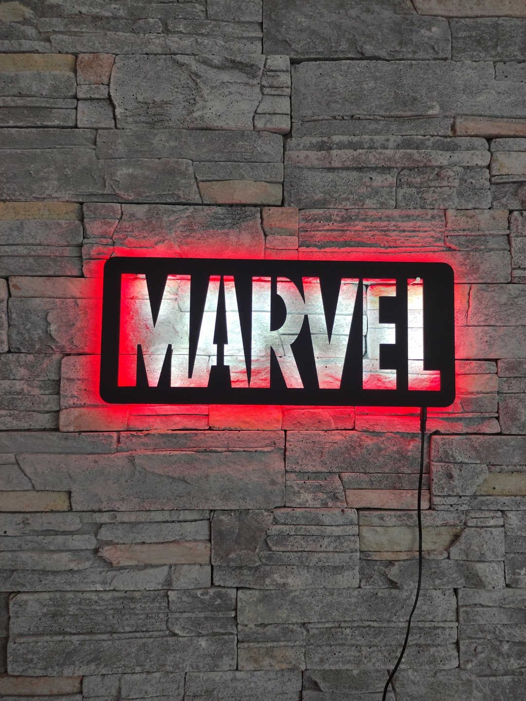 MARVEL Led Sign Avengers Neon Sign, Wall Lighting Art, Battle for ...
