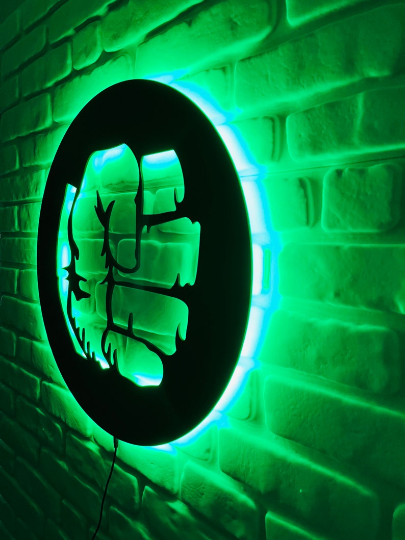 Hulk Led Sign Movie Hero Neon Sign Marvel Superhero Kids - Etsy