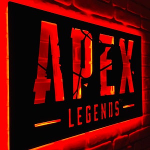 APEX Logo Led Sign, Gamer Wall Decor Gamer Room, Gift for Kids ...