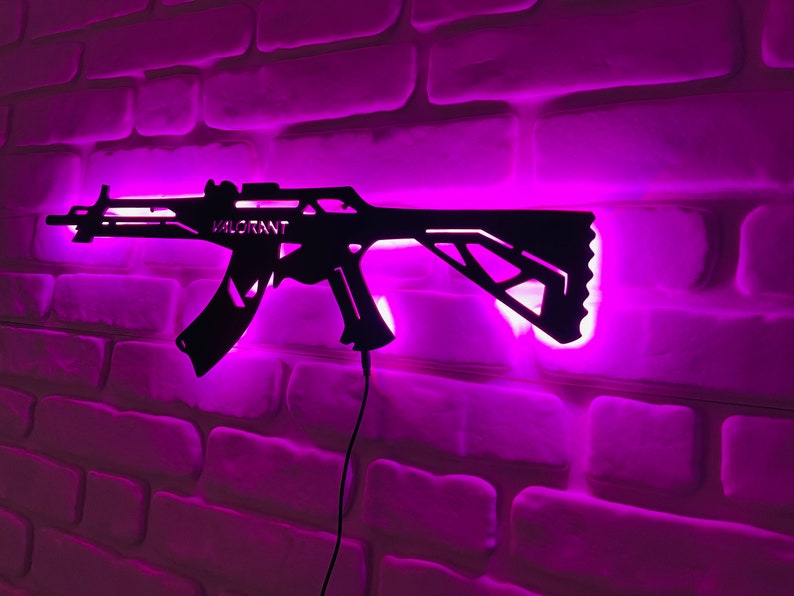 Valorant Personalized and Custom Gift Led Sign Weapon Gun Gift - Etsy