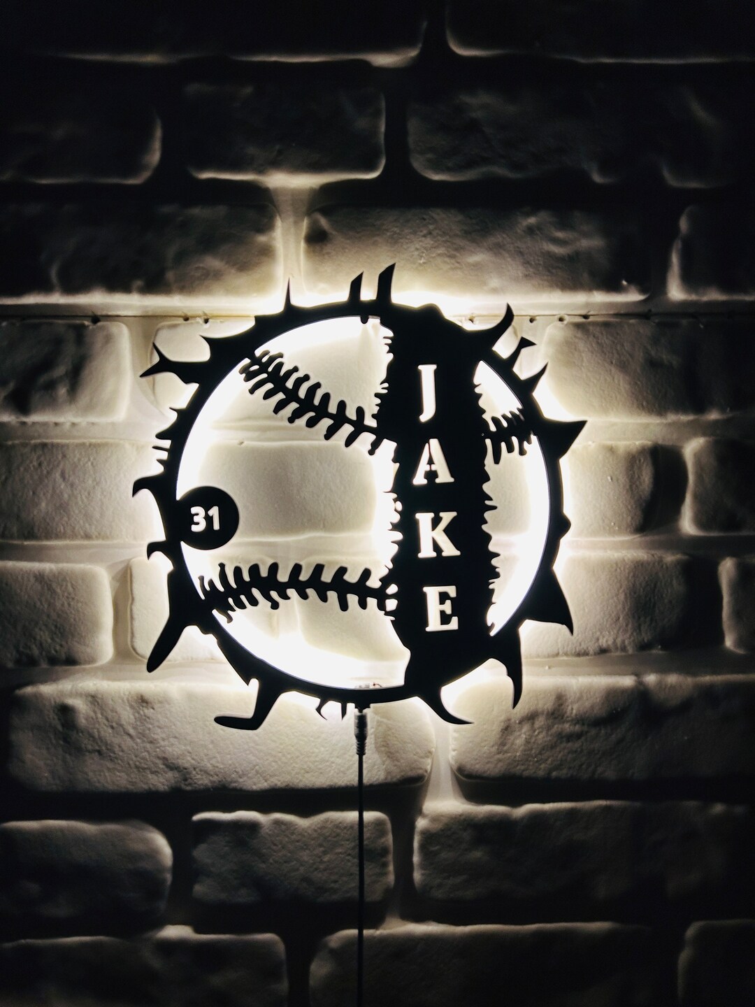 Personalized Baseball Breakthrough Name Wood Sign - Custom Baseball ...