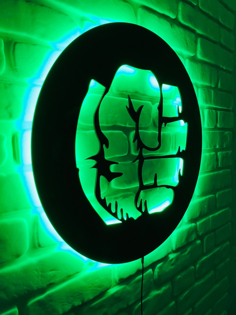 Hulk Led Sign Movie Hero Neon Sign Marvel Superhero Kids - Etsy