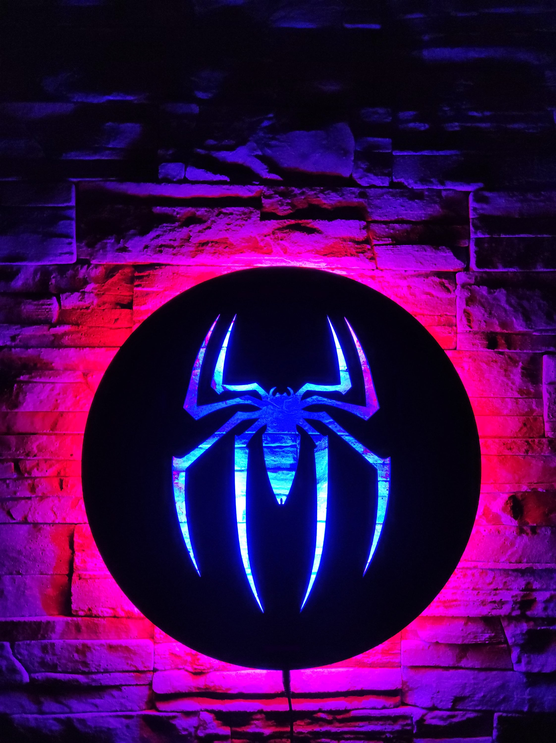 Spider-man Icon LED Neon Sign, Superhero Wall Light, Marvel Comics ...