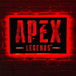 APEX Logo Led Sign, Gamer Wall Decor Gamer Room, Gift for Kids ...