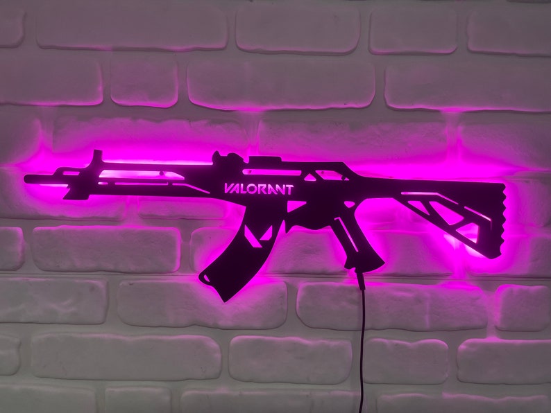 Valorant Personalized and Custom Gift Led Sign Weapon Gun Gift - Etsy