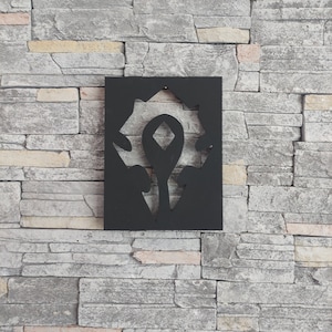 World of Warcraft Logo LED Sign, Epic Gaming Wall Light, Red Horde ...