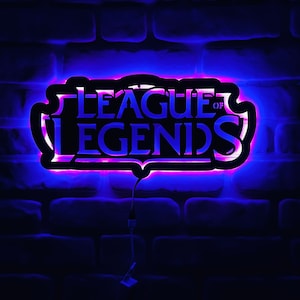 League of Legends Iconic LED Neon Sign, Esports Gaming Wall Decor, Lol ...