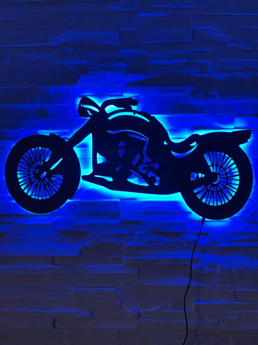 Motorcycle V2 Led Sign, Motorcycle Neon Sign, Motor Lover, Personalized ...