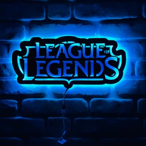 League of Legends Iconic LED Neon Sign, Esports Gaming Wall Decor, Lol ...