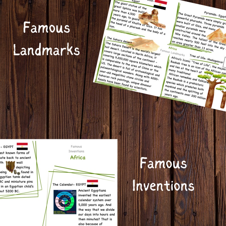 Africa Unit Study Printable Africa Puzzle Africa 3 Part - Etsy