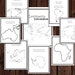Continents Puzzle Printable World Map Puzzle 3 Part Cards - Etsy