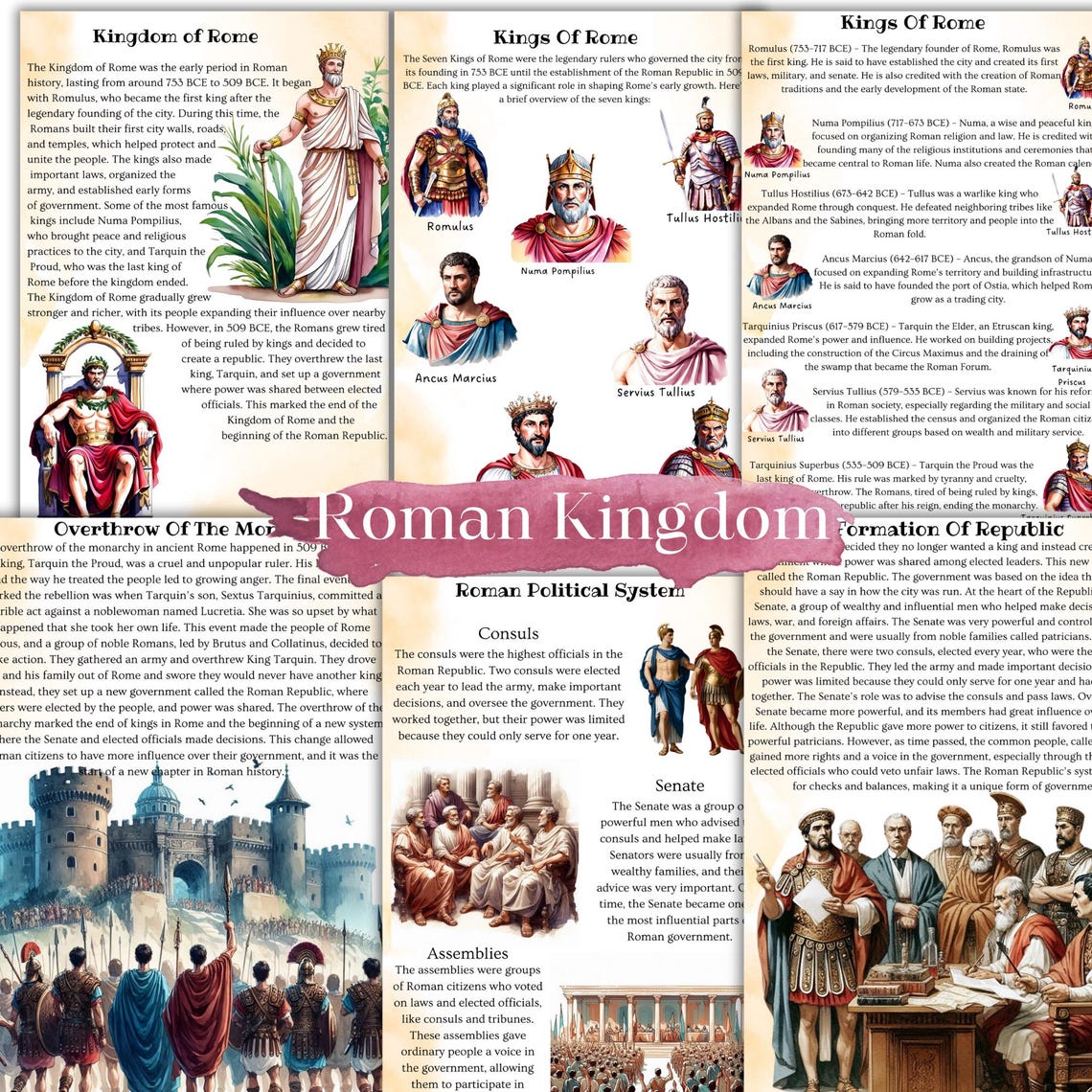 Ancient Rome Unit Study, Roman Kingdom, Roman Empire, Roman Mythology ...
