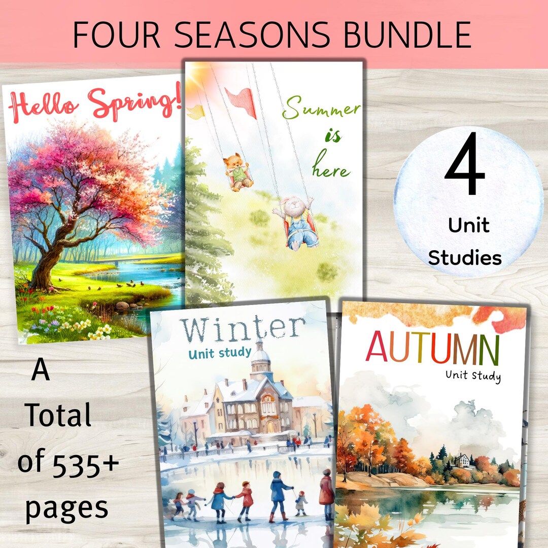 Four Seasons Bundle, Summer Unit, Spring Unit, Fall Unit, Winter Unit ...