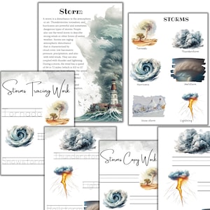 Storm Unit Study, Storm Activities, Tornado Unit, Thunderstorm ...