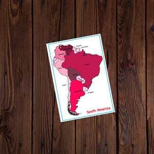 Montessori World Map Printable, Geography Unit, Homeschool World Map ...