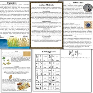 Ancient Egypt Unit Study, Ancient Egypt Activities, Montessori History ...