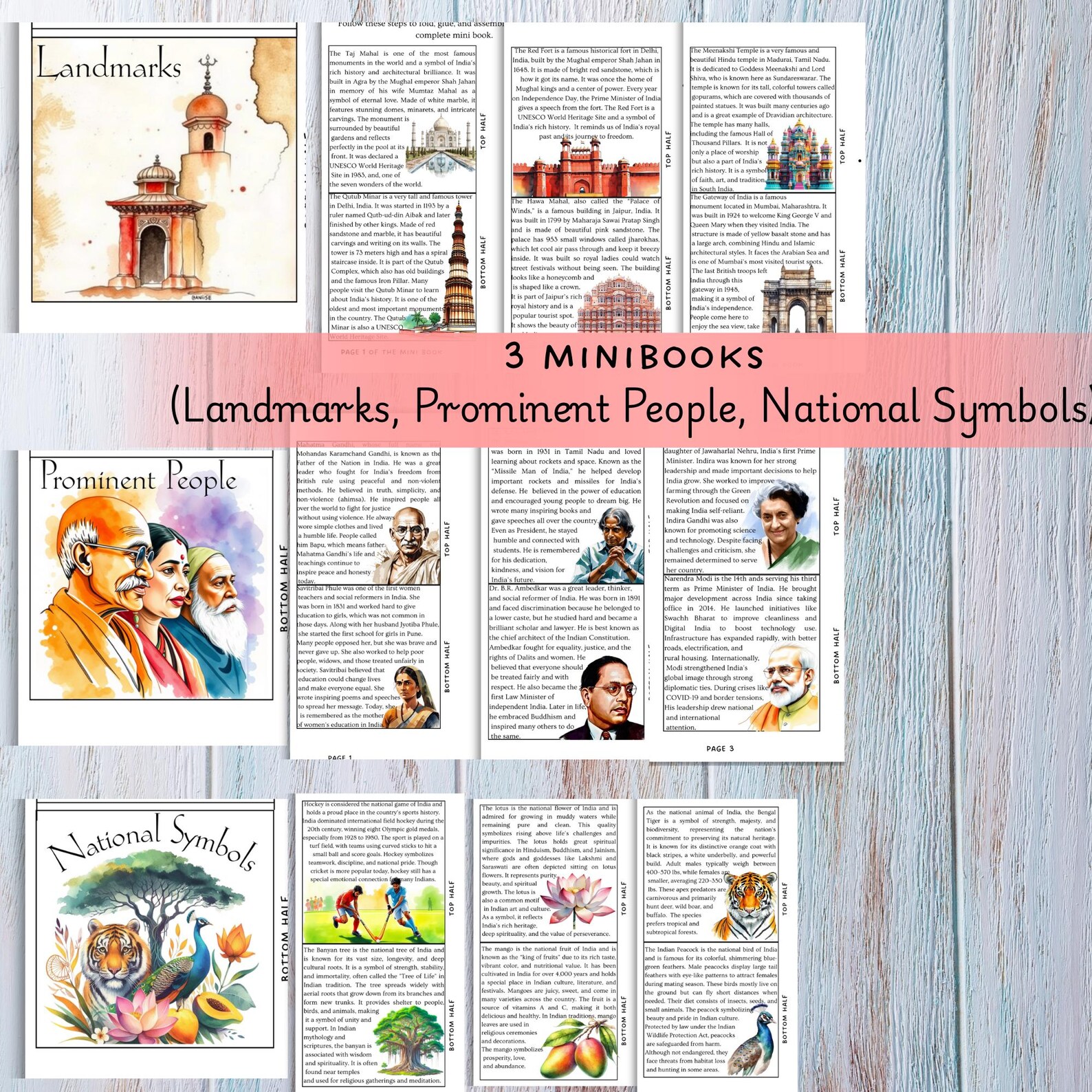 India Lapbook, India Unit Study, Geography Unit, Ancient India, Asia ...