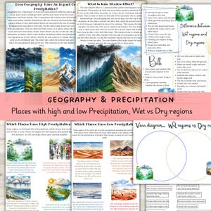 Precipitation Unit Study, Water Cycle, Weather Unit, Nature Study ...