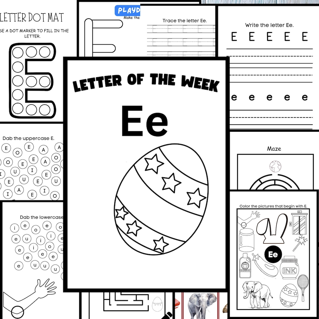 Letter of the Week Worksheets, Phonics Worksheets, Alphabet Binder ...