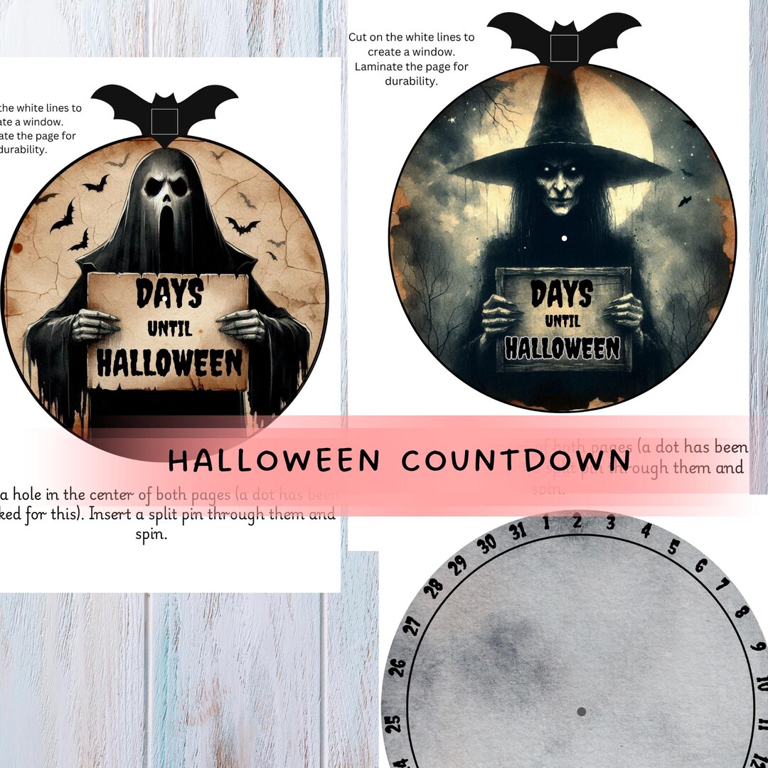 Halloween Countdown, Halloween Printable Activity, Countdown to ...