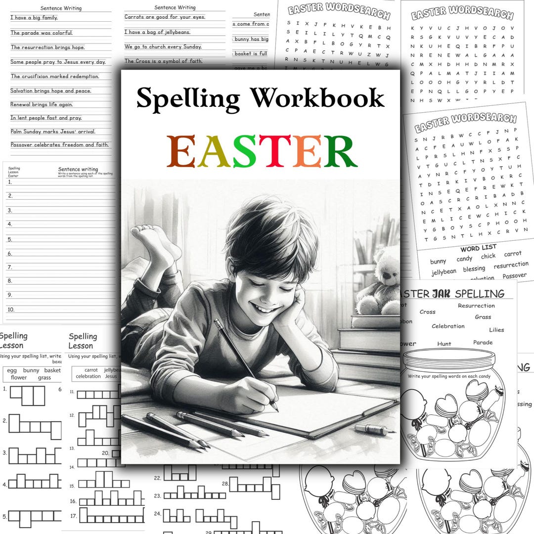 Easter Spelling Worksheets, Spelling Practice, Easter Vocabulary ...