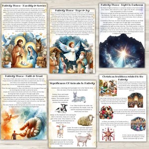 Nativity Unit Study, Jesus Birth Story, Nativity Printables, Nativity ...