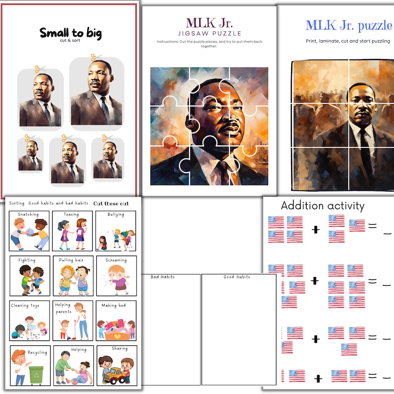 Martin Luther King Jr. Unit Study, Black History Month Unit Study ...