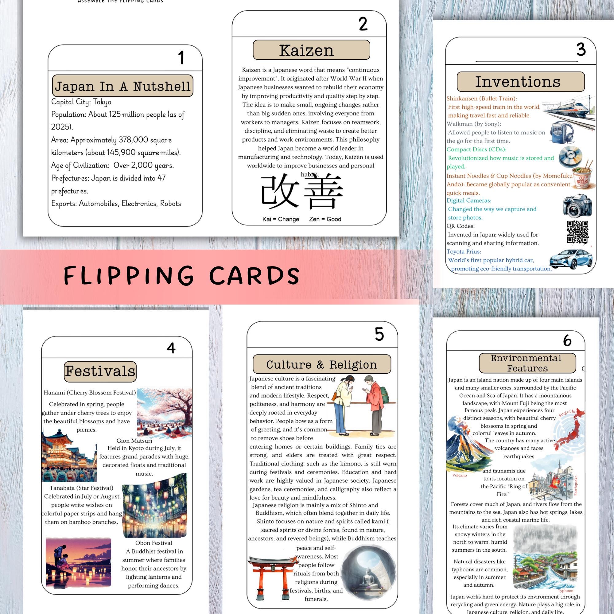 Japan Lapbook, Japan Unit Study, Around the World Lessons, Asia Unit Study, Japan Printables ...