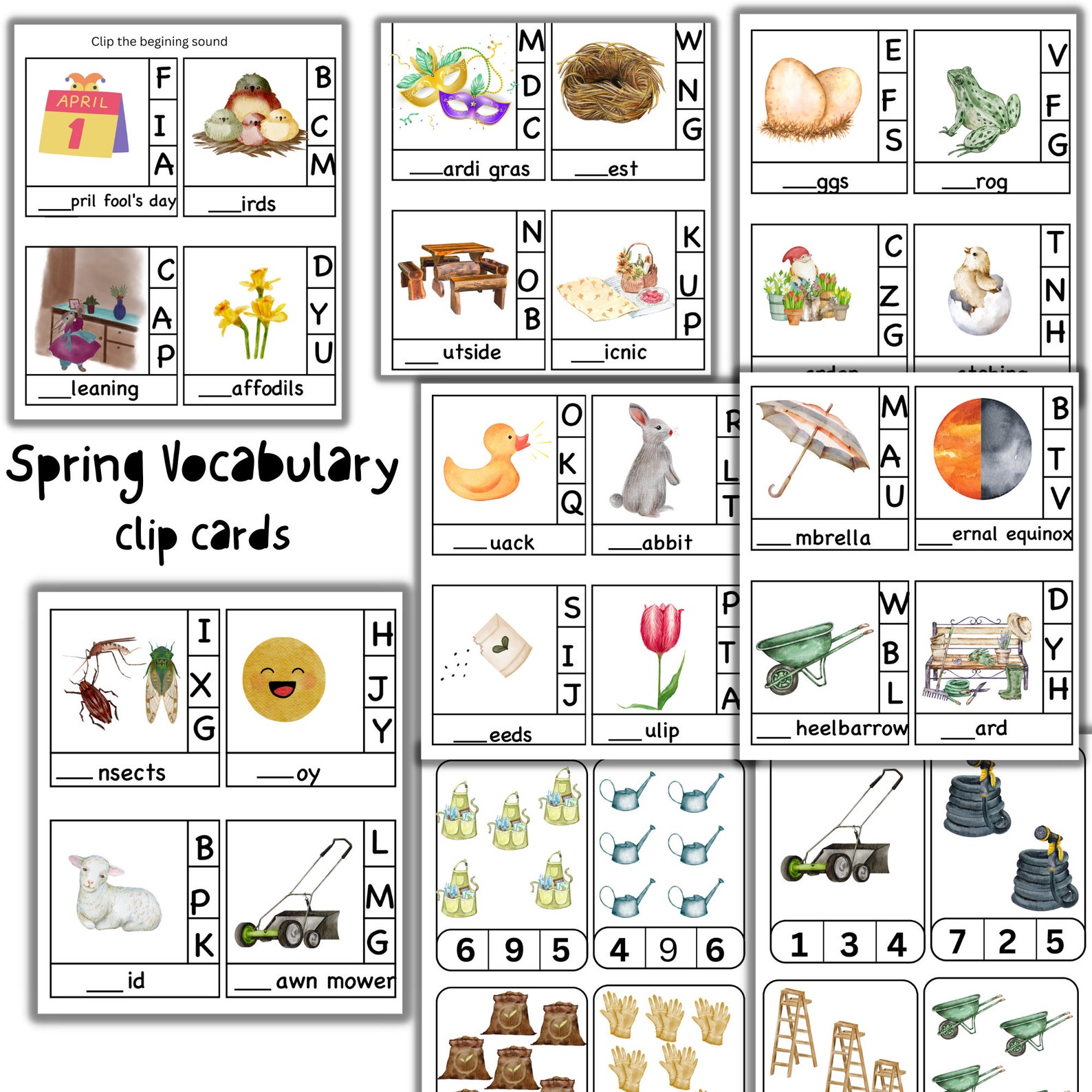 Spring Unit Study, Nature Study, Daffodil Unit Study, Squirrel Unit ...