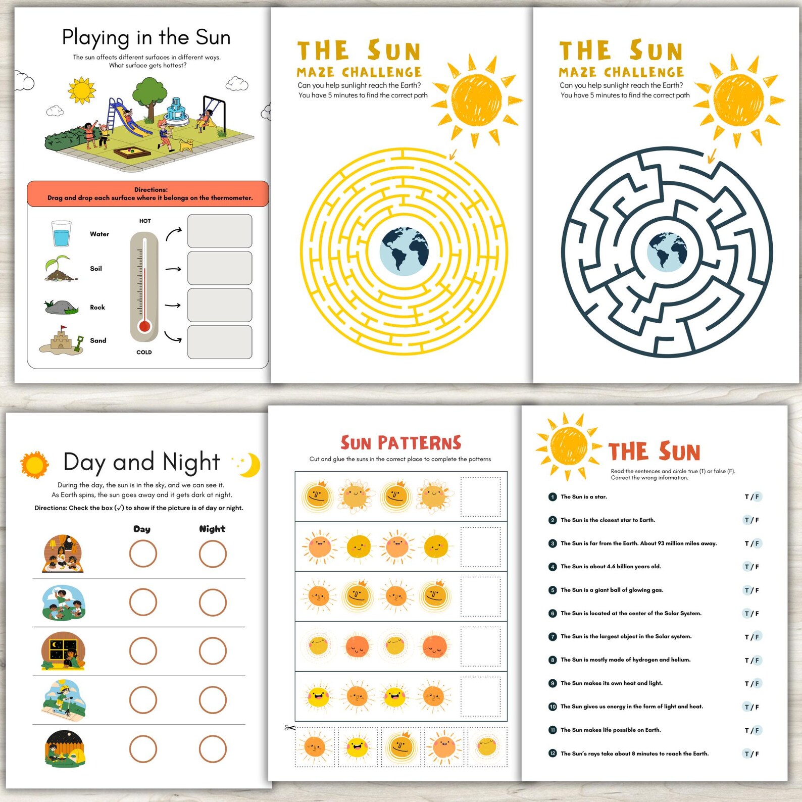 SUN UNIT STUDY, Sun Anatomy, Sun Printables, Sun Worksheets, Sun Layers ...