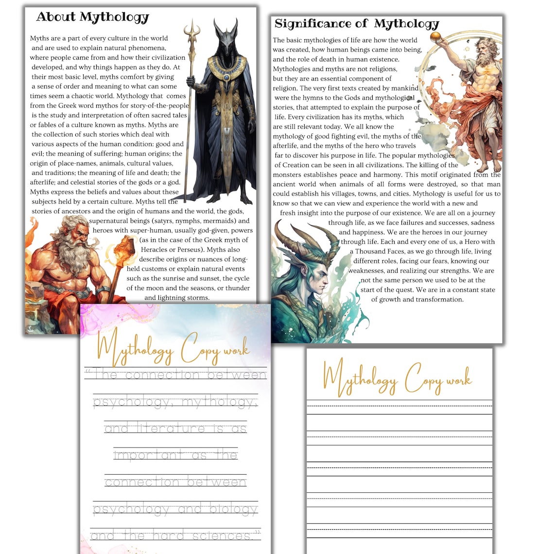 Mythology Unit Study, Greek Mythology Unit, Roman Mythology Unit, Norse ...