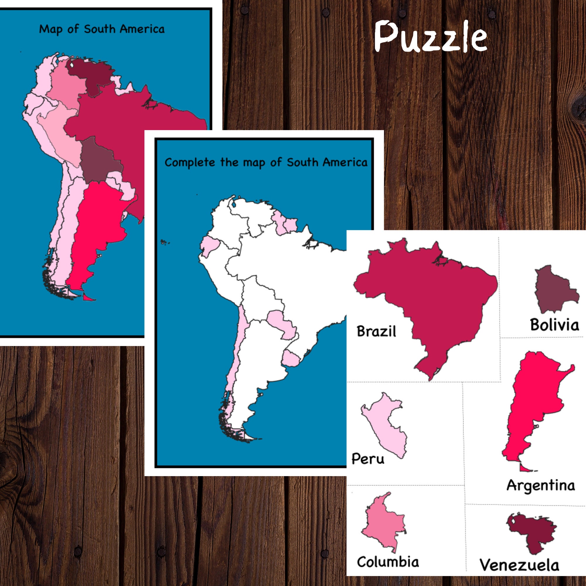 South America Unit Printable, North America Landmarks, South America ...