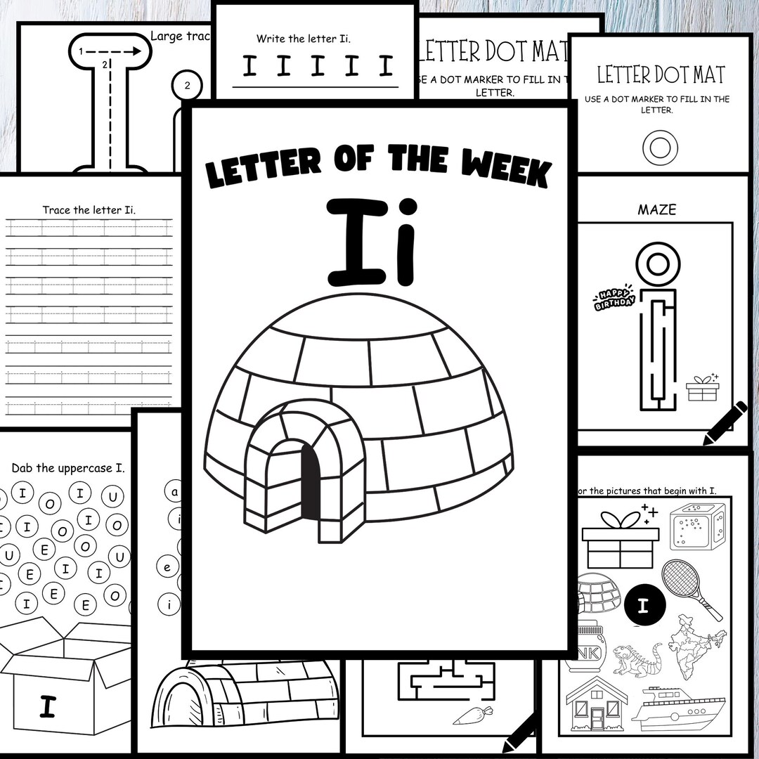 Letter of the Week Worksheets, Phonics Worksheets, Alphabet Binder ...
