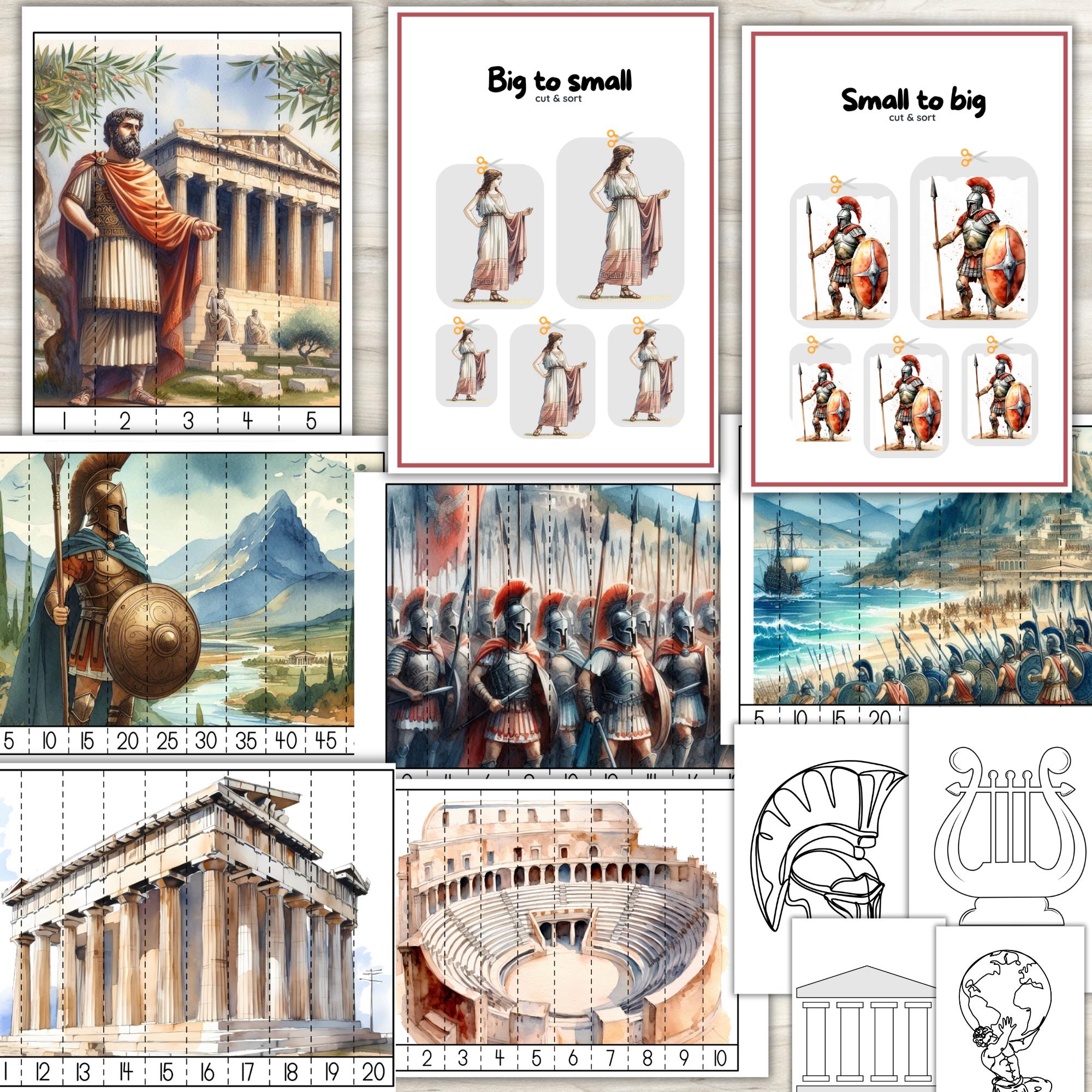 Ancient Greece Unit Study, History Unit, Greece Printables, Greece ...