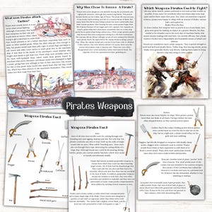 Pirates Unit Study, Pirates Printable, Pirates Activities Sheets, Age ...