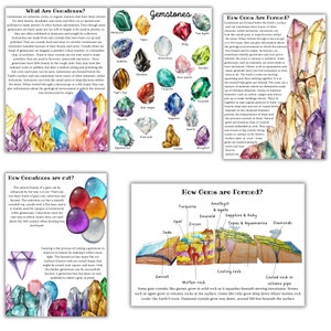 Rocks Mineral Gemstones Units Study, Rocks Printables, Geology Unit ...