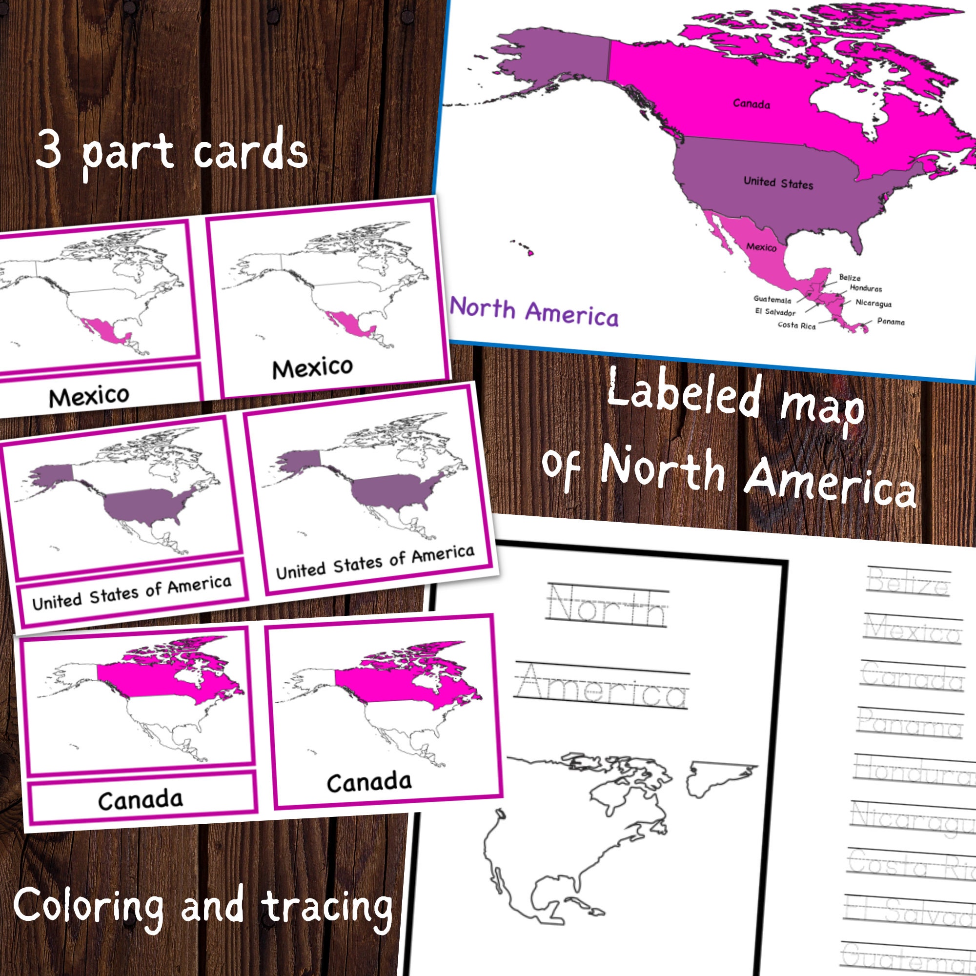 North America Unit Printable, North America Landmarks, North America ...