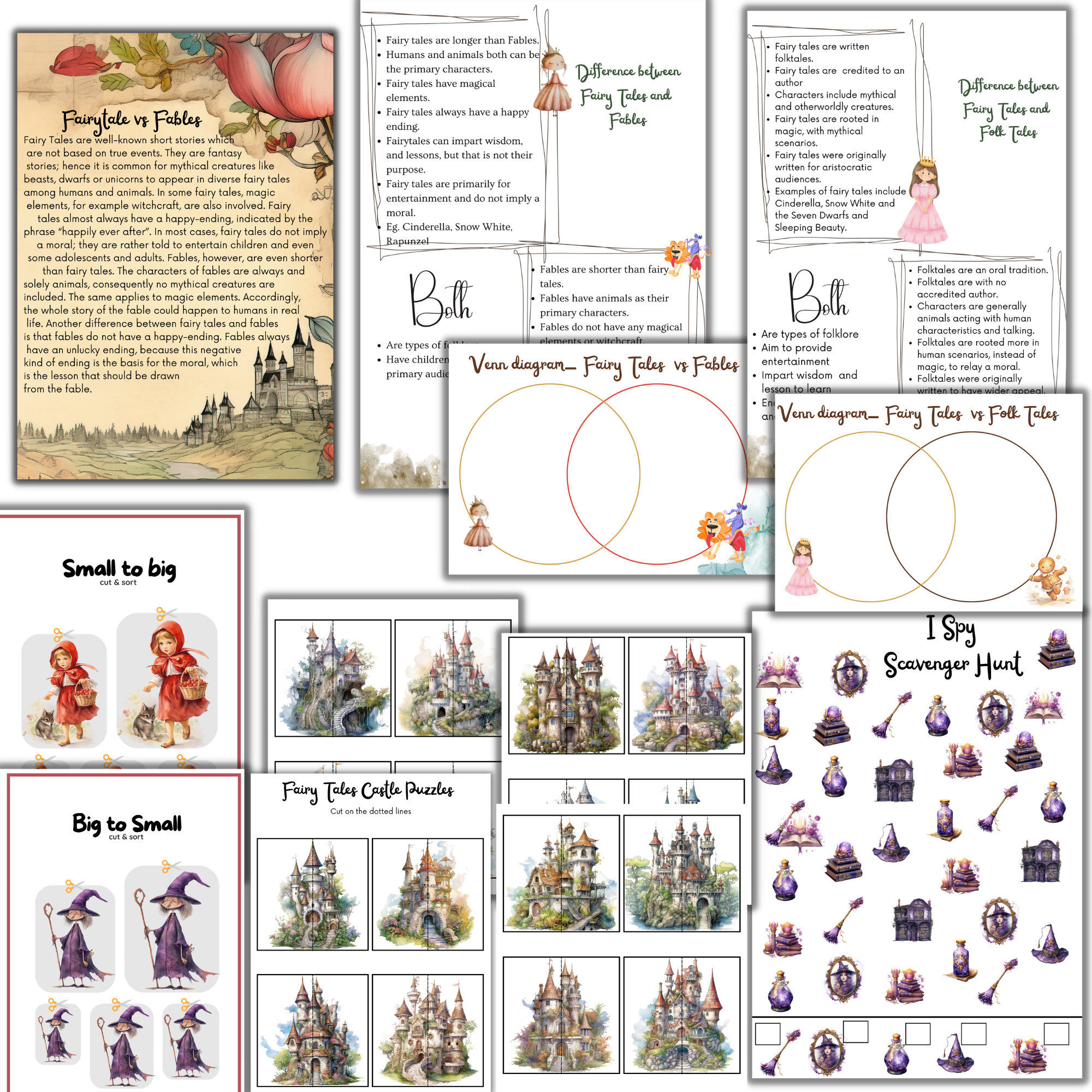 Fairy Tales Unit Study, Folktales Unit Study, Multicultural Fairy Tales ...
