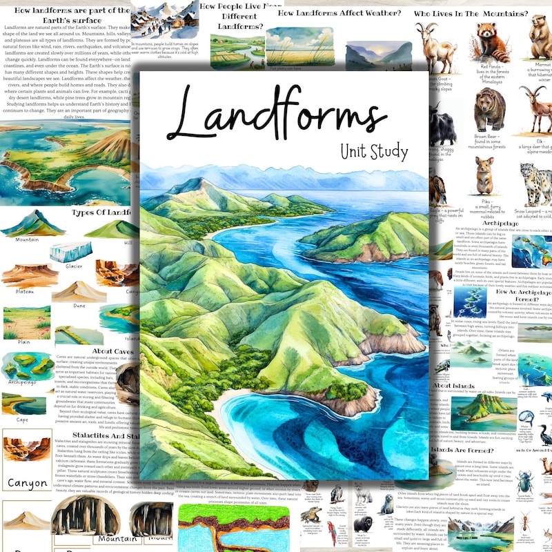 Landforms - Etsy