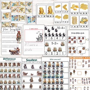 Pirates Unit Study, Pirates Printable, Pirates Activities Sheets, Age ...