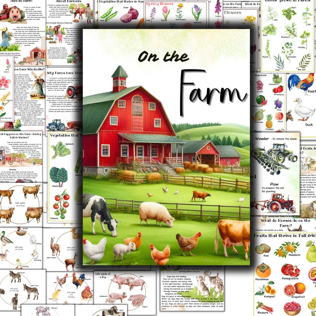 Farm Unit Study, Chicken Unit Study, Farm Animals Activities, Pea Plant ...