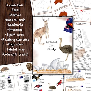 Continents Unit Study, World Map Printable Puzzle, Africa Unit, Flags ...