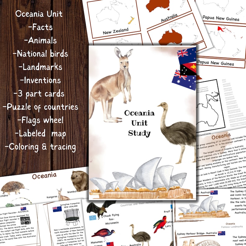 Continents Unit Study, World Map Printable Puzzle, Africa Unit, Flags ...