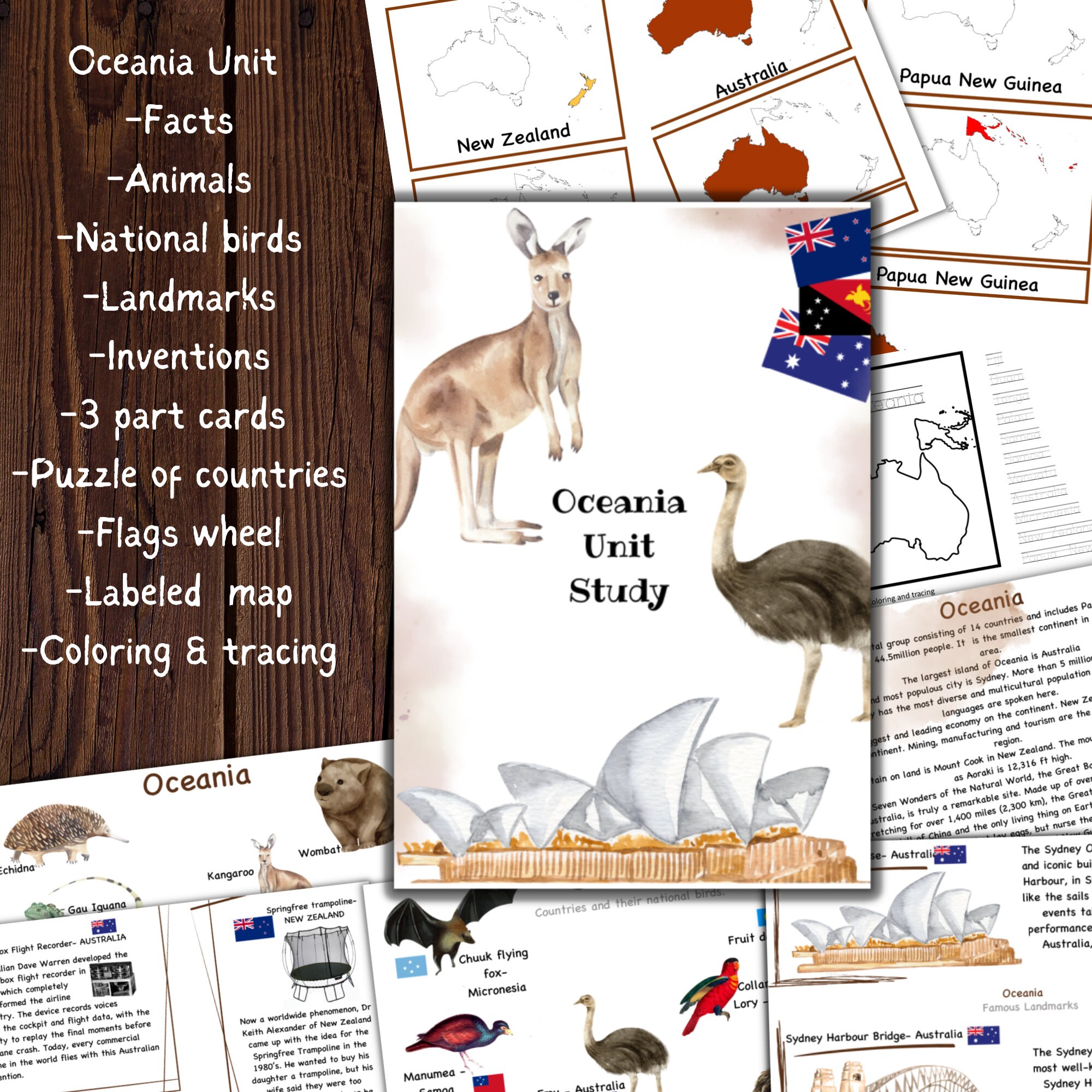 Continents Unit Study World Map Printable Puzzle Africa - Etsy Canada