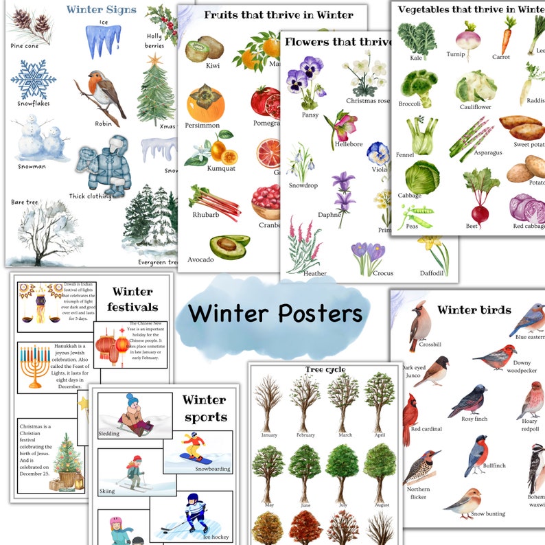Winter Unit Study, Winter Forest Animals, Snow Unit Study, Carrot Unit ...