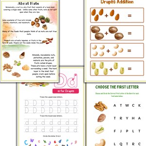 Nuts Unit Study, Drupes Unit, Cashew Life Cycle, Pistachio Life Cycle ...